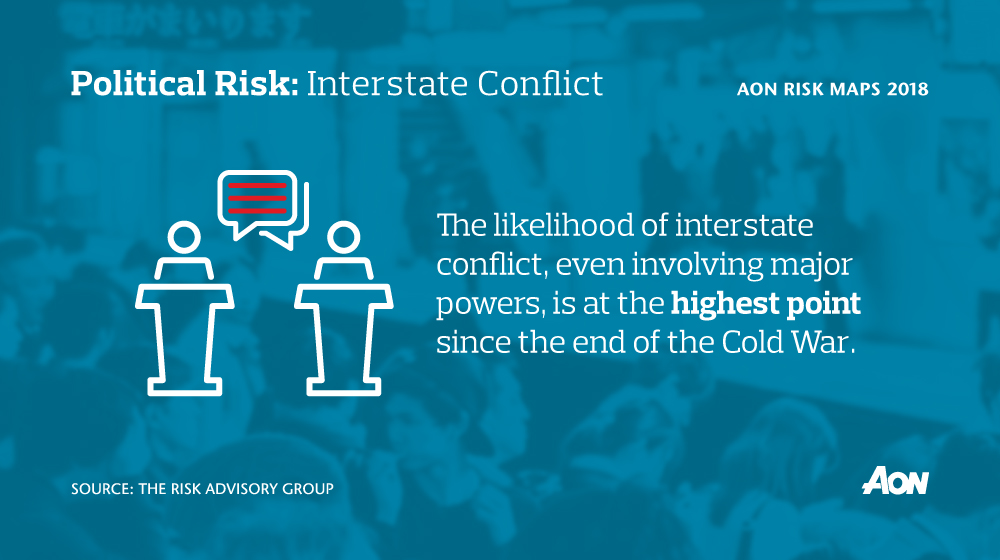 Political Risk, Terrorism and Political Violence Maps - 2018 | Aon